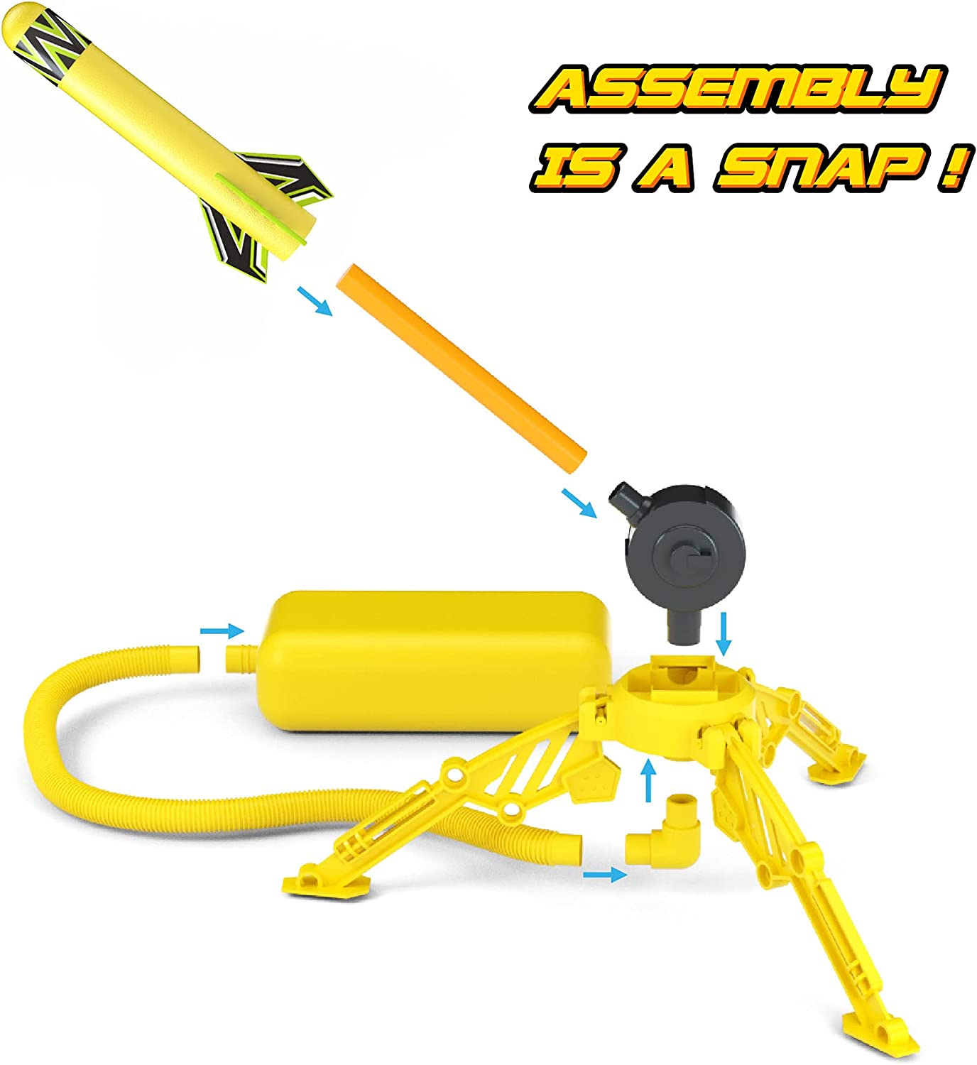 Jasonwell Toy Rocket Launcher for Kids Sturdy Stomp Launch Toys Fun ...