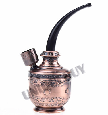 Red copper+plastic Portable Hookah Water Tobacco Smoking Pipe Bong ...