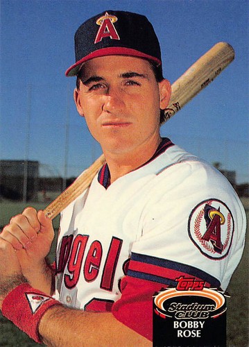 Bobby Rose 1992 Stadium Club 79 California Angels Baseball Card | eBay