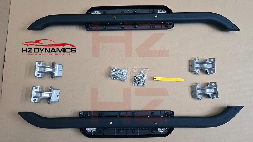 FOR LAND ROVER DEFENDER 90 SIDE STEPS RUNNING BOARDS L663 2020 BLACK ...