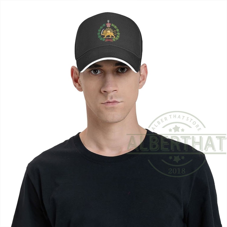 Persian Flag Iranian Lion Sun and Crown Iran Persia Baseball Cap ...