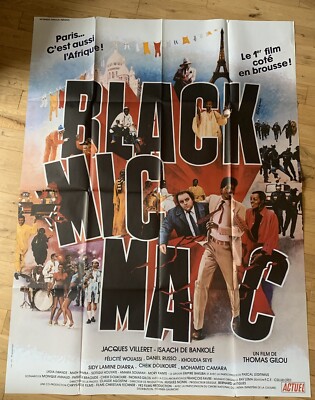 BLACK MIC MAC/1986/THOMAS GILOU/JACQUES VILLERET/DE BANKOLÉ/AFFICHE 120X160 CM | eBay