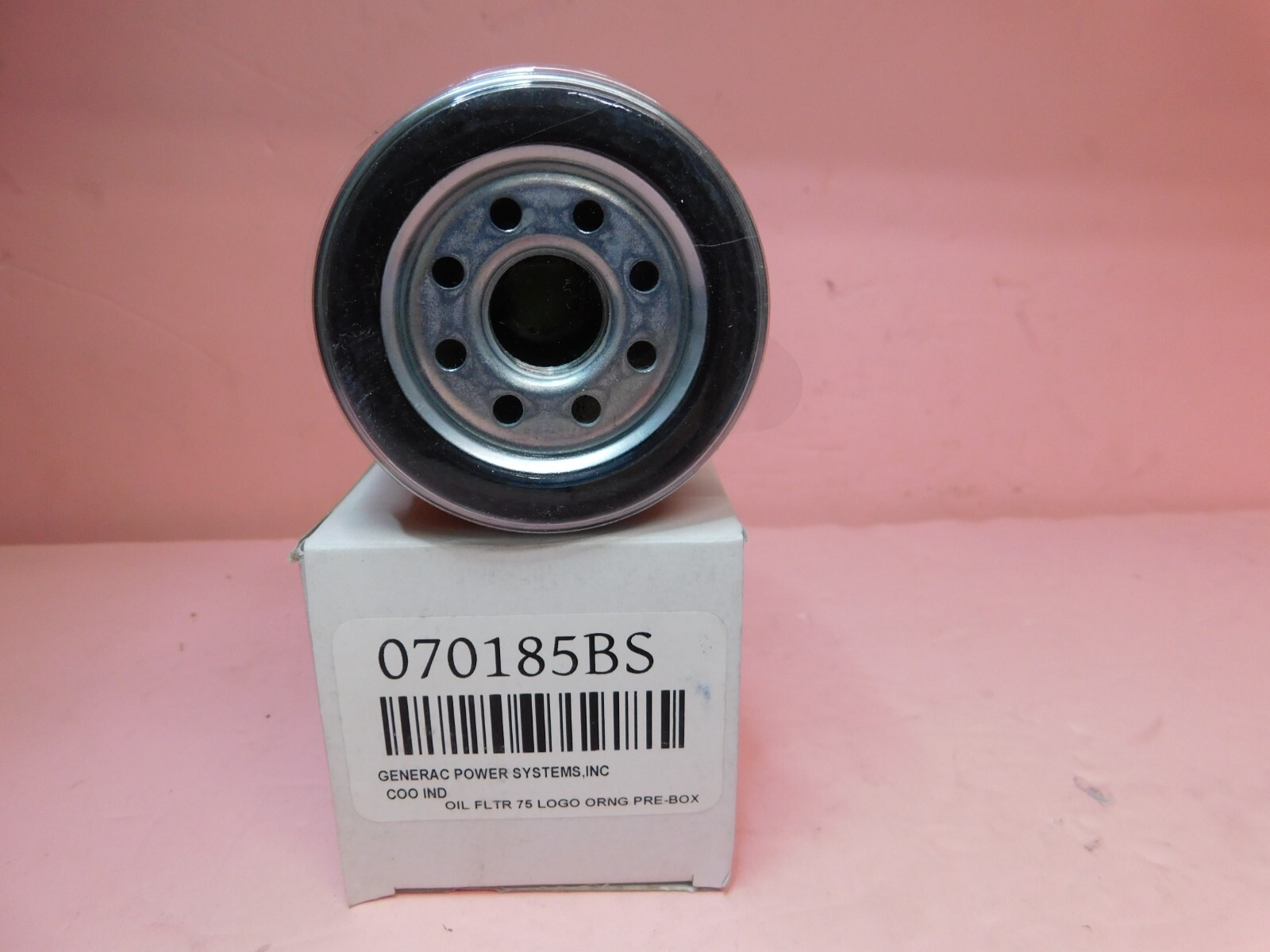 OIL FILTER 75 LOGO ORANGE GENERAC # 070185BS --- BOX 6012 F | eBay