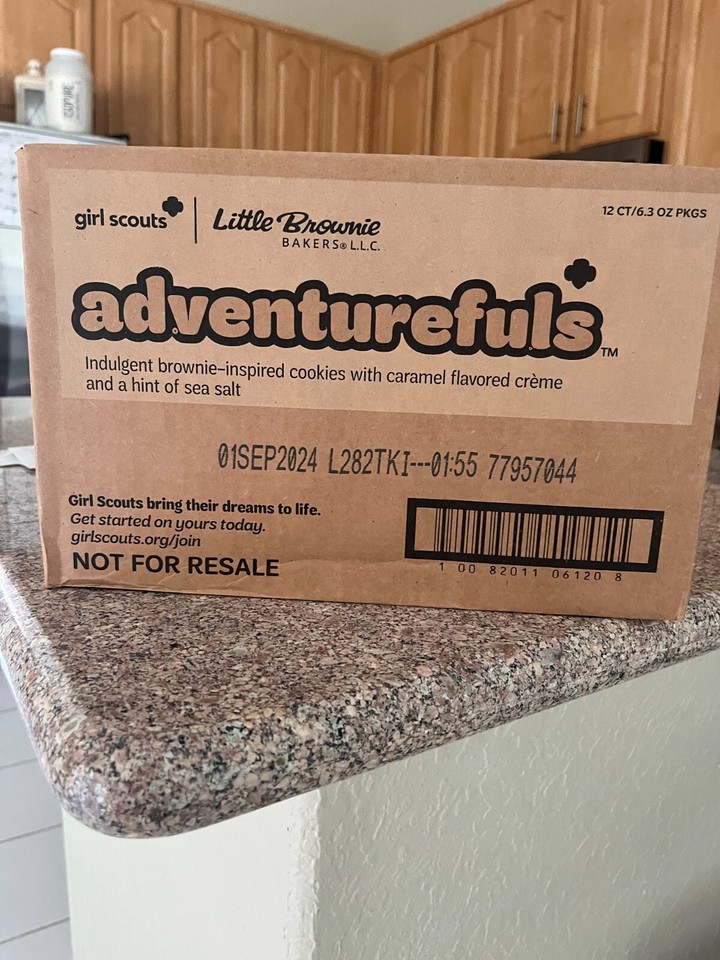 New Sealed Case (12 boxes) of Girl Scout Cookies Adventurefuls | eBay