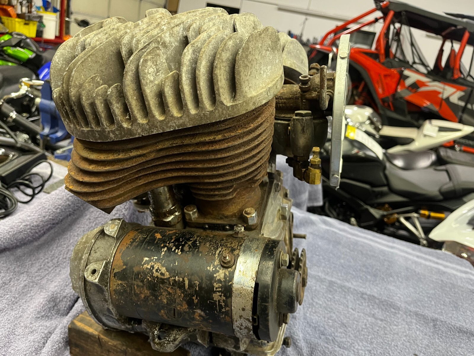 Harley Servicar Wl 45 Flathead g Engine Motor Carburetor Generator 1955 ...