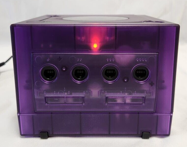 Nintendo GameCube Translucent PURPLE Violet Gaming Console DOL-001 ...