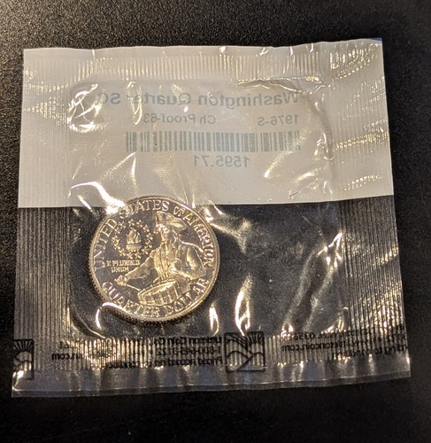 1976-S Washington 40% Silver Quarter Proof Bicentennial Littleton ...