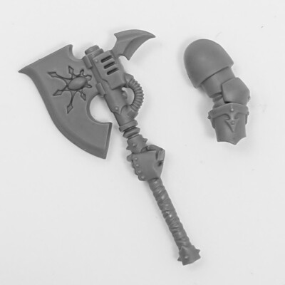 Chaos Space Marines Power Axe Warhammer 40k | eBay UK