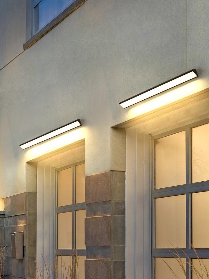 COB LED Exterior Linear Wall Lamp Outdoor Lighting Yard Waterproof ...