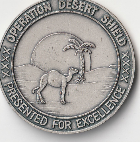 Operation Desert Shield VII CORPS ARTILLERY GENERAL Challenge Coin 1.5 ...