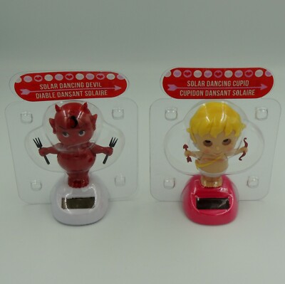 Dancing Solar Cupid and Devil lot 2 Valentines Cute Halloween Décor New ...