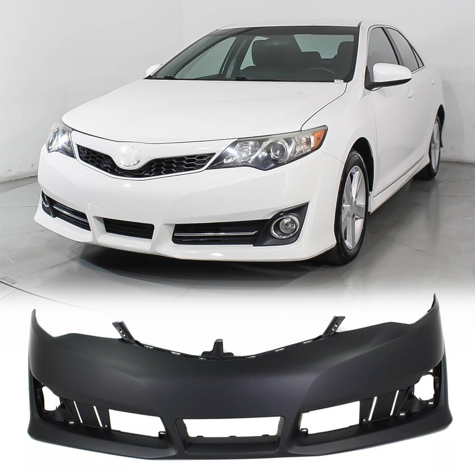 NEW Primered - Front Bumper Cover Fascia for 2012-2014 Toyota Camry SE ...