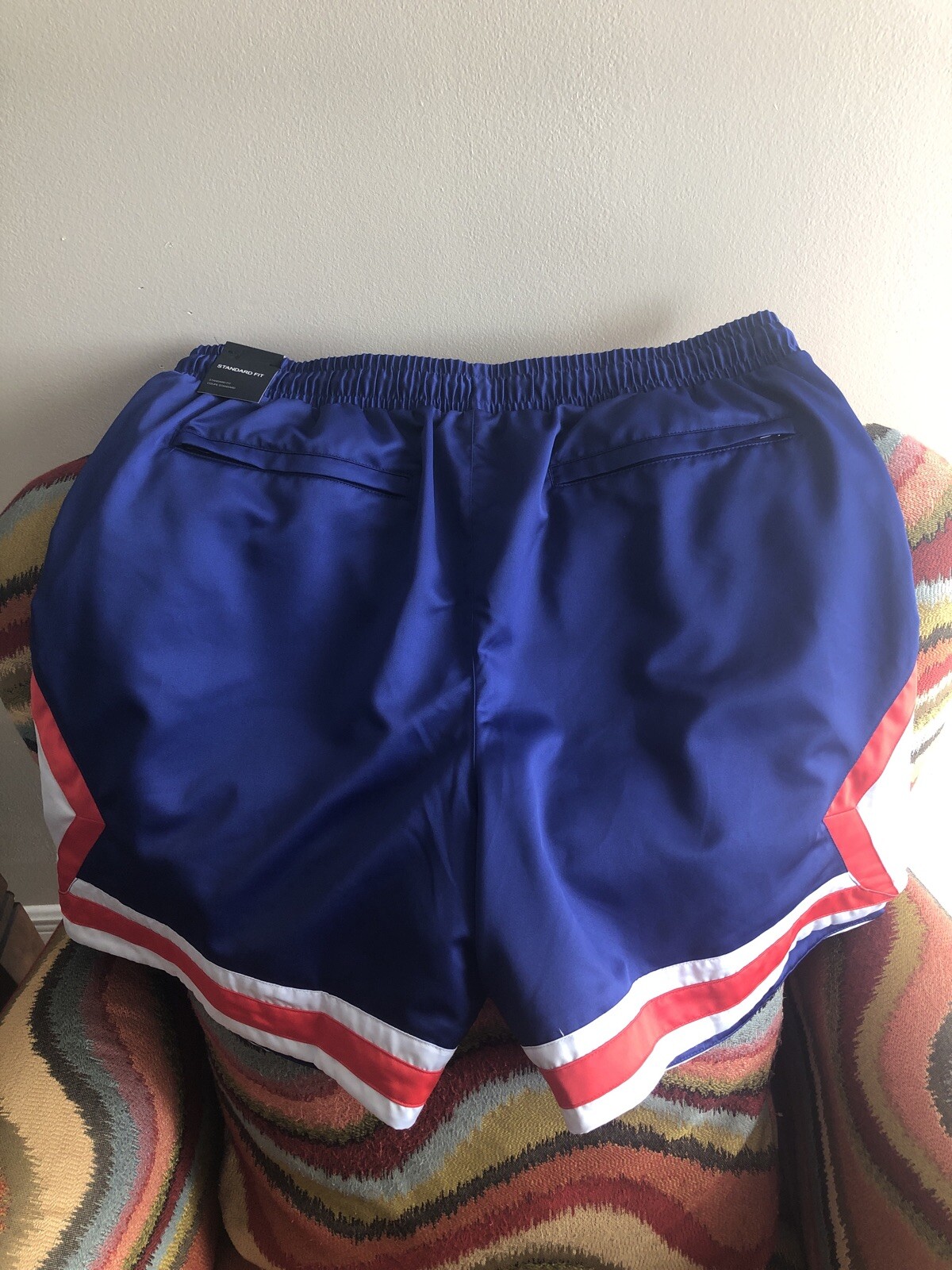 AIR JORDAN Satin Diamond Blue Basketball Shorts NWT Size 2XL Men A02820 ...