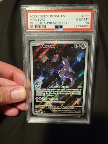 Pokemon Mewtwo 151 Ultra-Premium Coll. Full Art Promo SVP EN 052 PSA 10 ...