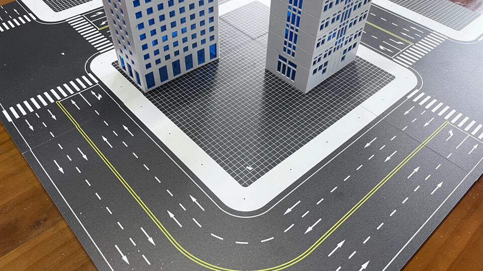 Diorama 1/150/75 Building Model City Road Building DIY Scene Display ...