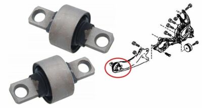 Rear Trailing Control Arm Wishbone Axle Bushes Bushings for Mazda 6 ...