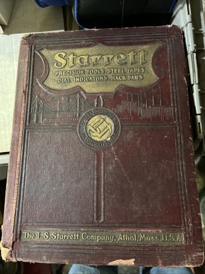 *RARE* Starrett Precision Tools, Catalog 26, 1938, Embossed HC edition ...