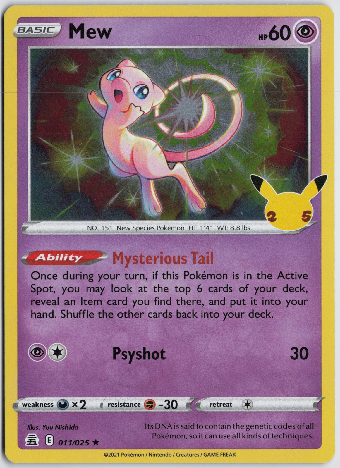 Mew Holo Rare Celebrations 011/025 NM | eBay