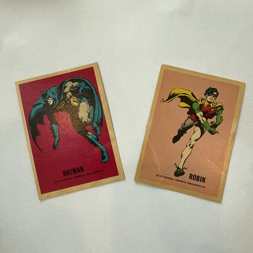 1974 National Periodical Wonder Bread DC Comics Batman & Robin Trading ...