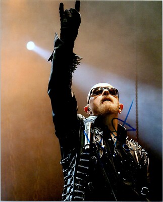 JUDAS PRIEST ROB HALFORD SIGNED AUTOGRAPHED 8X10 PHOTO K | eBay