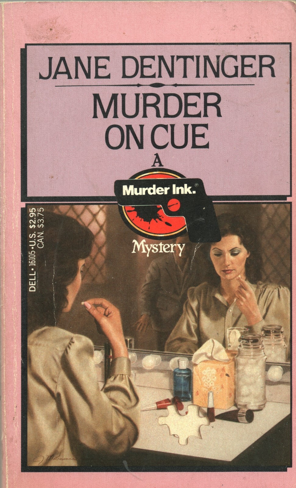 MURDER ON CUE By JANE DENTINGER Dell Books PB 1983 1984 1st ...