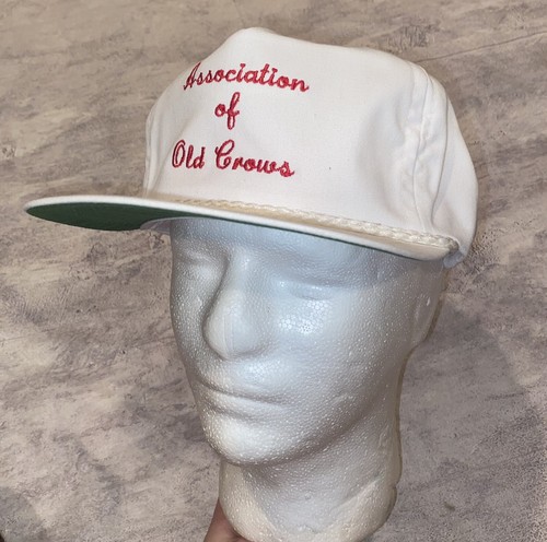NWOT Vintage 70s 80s Embroidery Association Of Old Crows Hat Cap ...