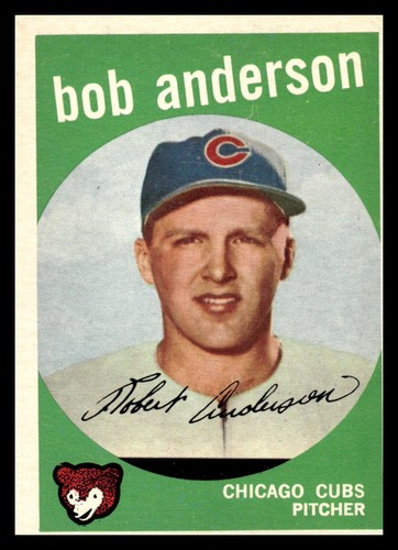 1959 Topps Bob Anderson #447 Chicago Cubs Baseball Card | eBay