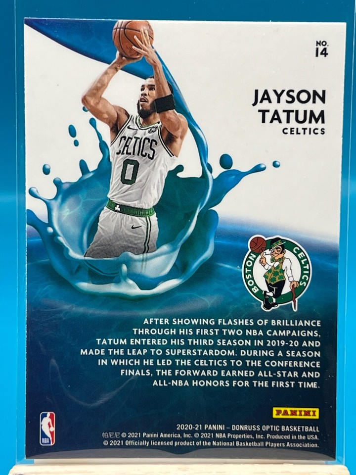 2020-21 Panini Donruss Optic - Splash! Jayson Tatum #14 | eBay