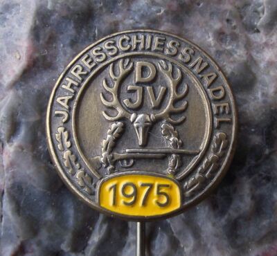 1975 DJV German Hunters Association Jagdverband Deer Skull Hunting Pin ...