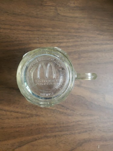 McDonald's Batman Forever Mug The Riddler Clear Frosted 1995 Glass Cup ...