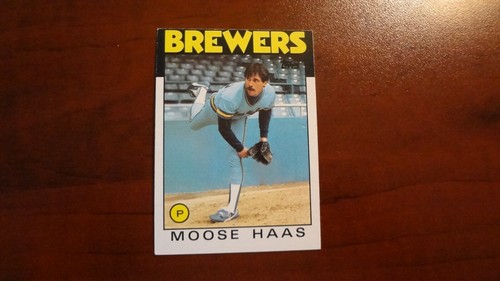 1986 TOPPS # 759 MOOSE HAAS BASEBALL CARD | eBay