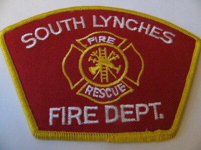 SOUTH CAROLINA SC - South Lynches EMT Fire Rescue Dept Patch Iron On 5 ...