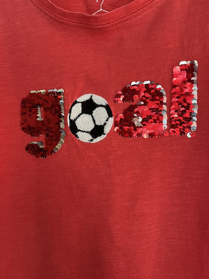 Next Girls Red Goal T-shirt Age 9 | eBay UK