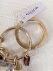 COACH Iconic Key Fob Ring Chain You Pick Letters or Horse with BOX ...