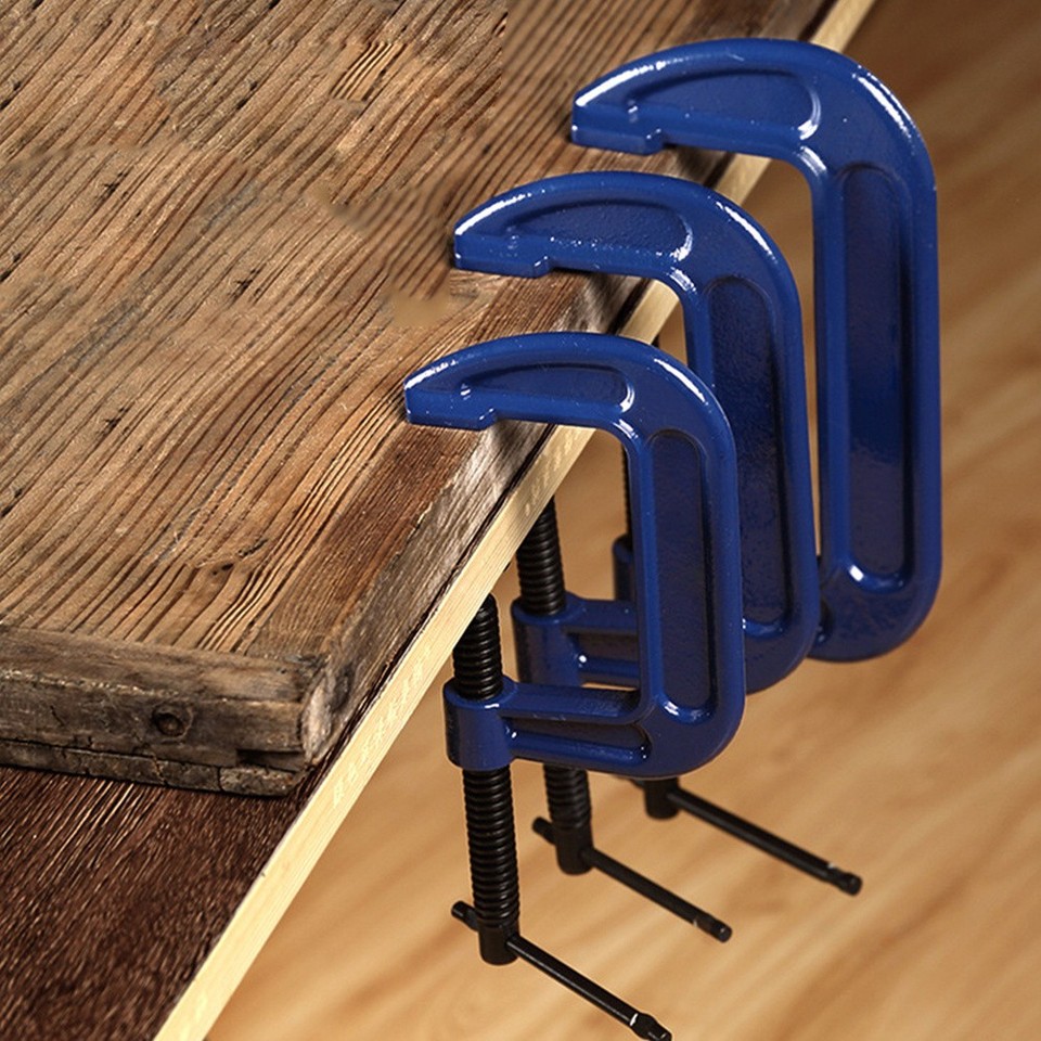 Table Clamp Heavy Duty Clamps Desk Panel C-shaped Desktop Bracket | eBay UK