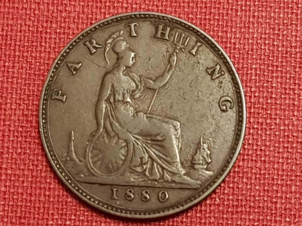 Original 1880 3 Berries Variety Queen Victoria Farthing Coin - F | eBay UK