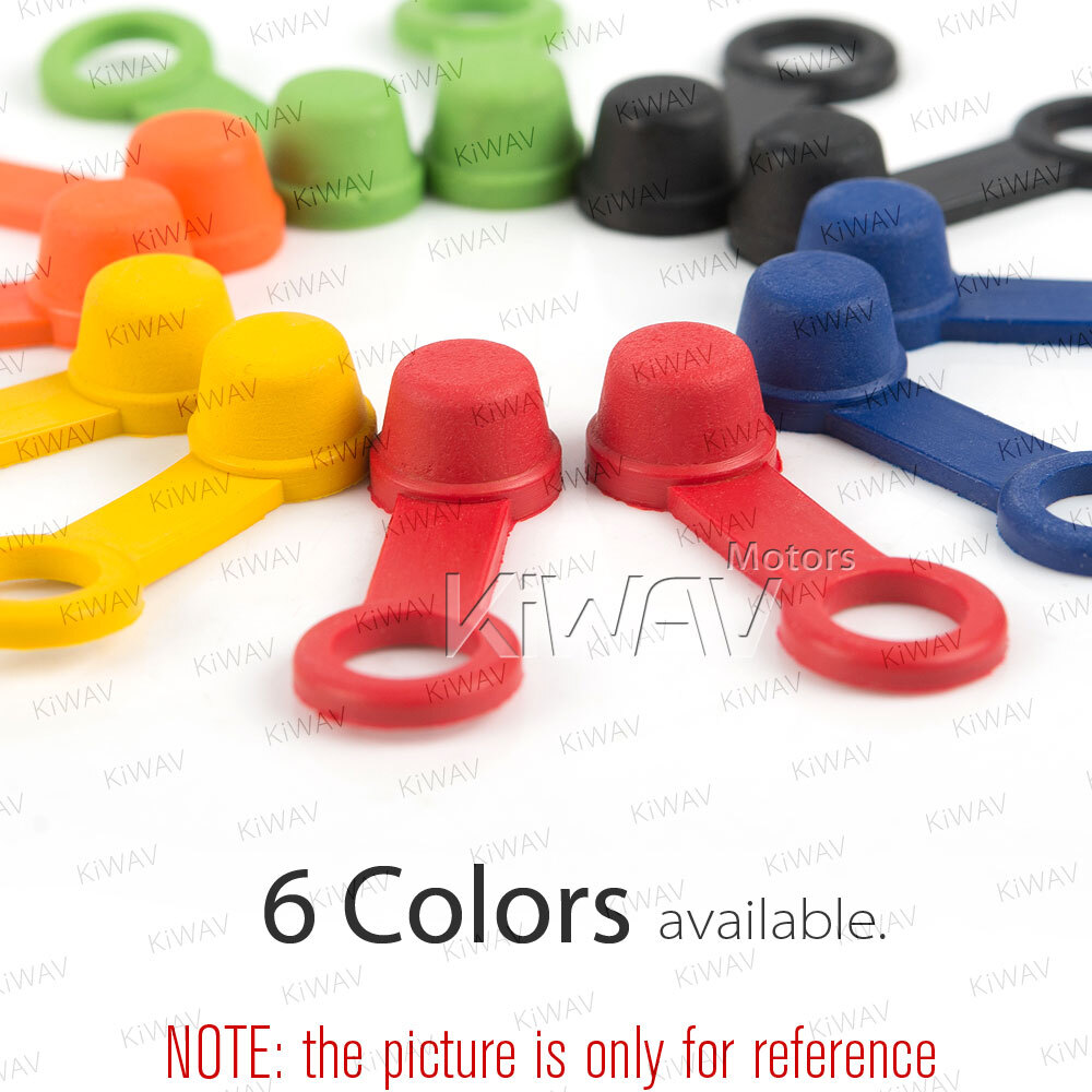 Motorcycle Bleed Screw Nipple Dust Cap Red 2 pcs universal dustproof ...