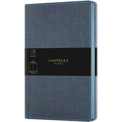 Castelli Harris Notebook 240 Ivory Pages Medium A5 Slate Blue, Blank ...