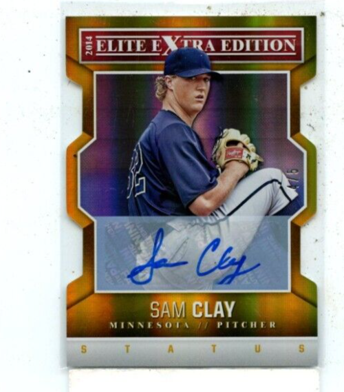 SAM CLAY 2014 Panini Elite Extra Edition Status Gold Auto Autograph #D ...