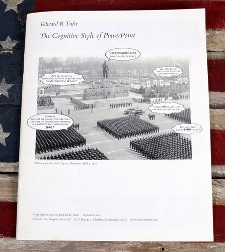Vintage 2003 Edward R. Tufte The Cognitive Style of PowerPoint Book ...
