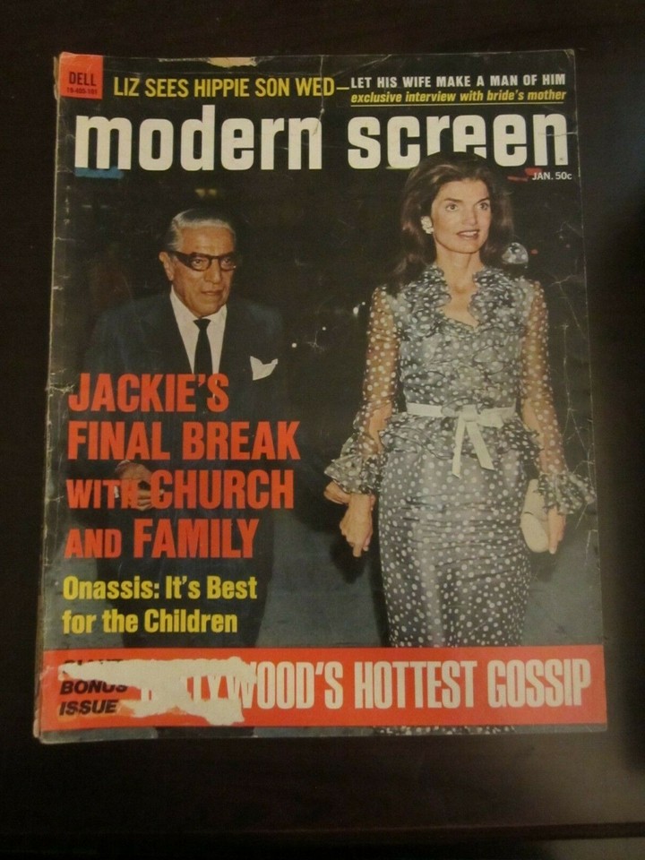 Modern Screen Magazine January 1971 Jackie Kennedy Aristotle Onassis | eBay