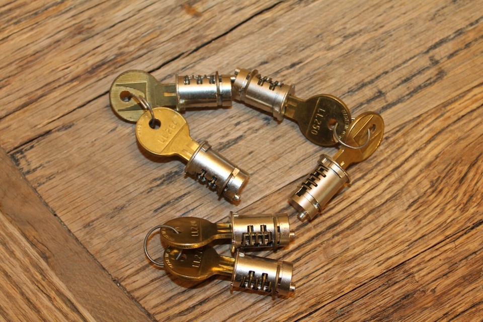 LOT of 6 Herman Miller Locks Lock Cylider with Keys | eBay