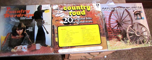 Lot 3 Vinyl LP 1970's K-Tel P13022 Country Road, WC342 Superstars ...