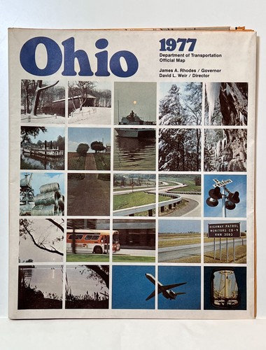Vintage 1977 Ohio Brochure Official Fold Out Map Department of ...