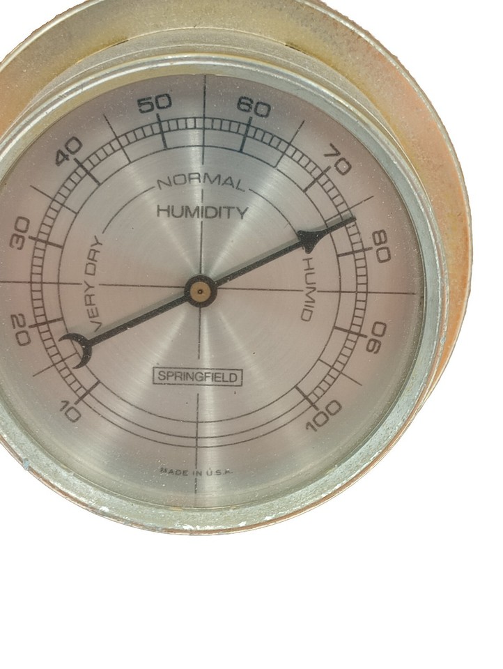Vintage Springfield instrument Co Weather Station Barometer Thermometer ...