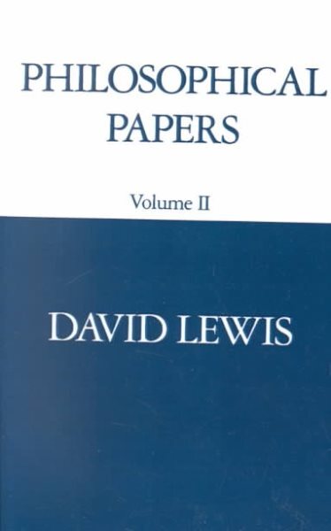 Philosophical Papers by David Lewis (1987, Trade Paperback) for sale ...