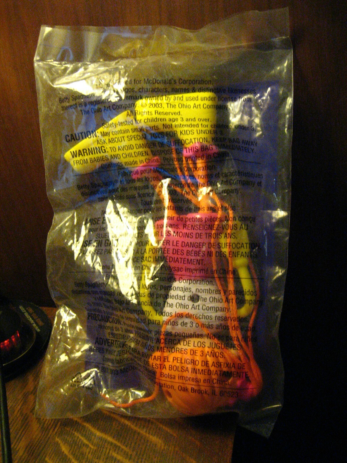 Betty Spaghetty Mandy Vintage Orange Doll - 2003 Ohio Art McDonald's ...