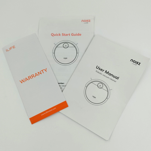 NOISZ by ILIFE S5 Robot Vacuum REPLACEMENT Manual, Warranty & Quick Start Guides | eBay