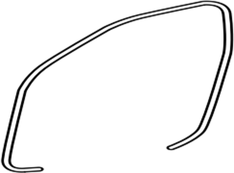 62312-50040-E0 Toyota Weatherstrip, front door opening trim, lh ...