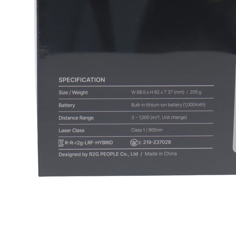 New R2G Golf Laser Rangefinder Class1 Side Display MATE HYBRID White ...